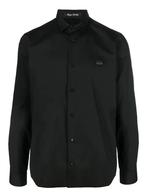 Philipp Plein Snake Detail Long-sleeve Shirt - Black