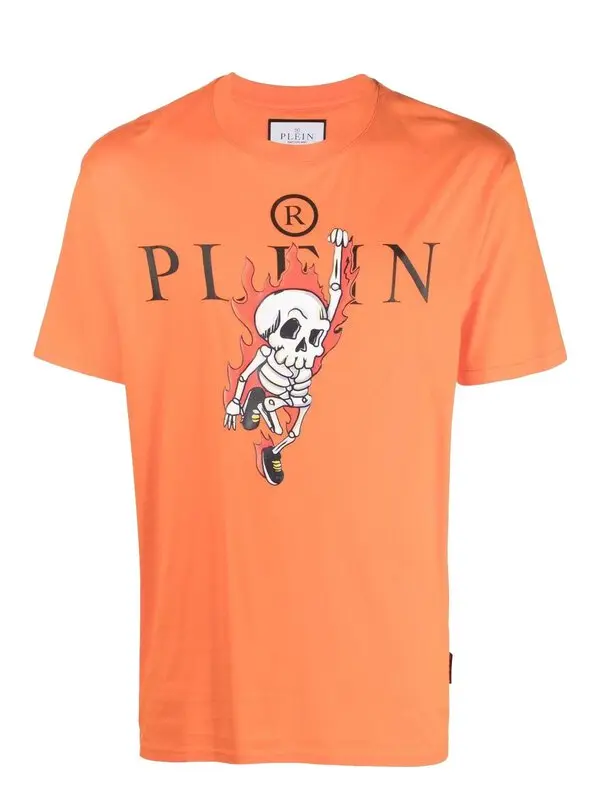 Philipp Plein Skully Gang Short-sleeve T-shirt - Orange