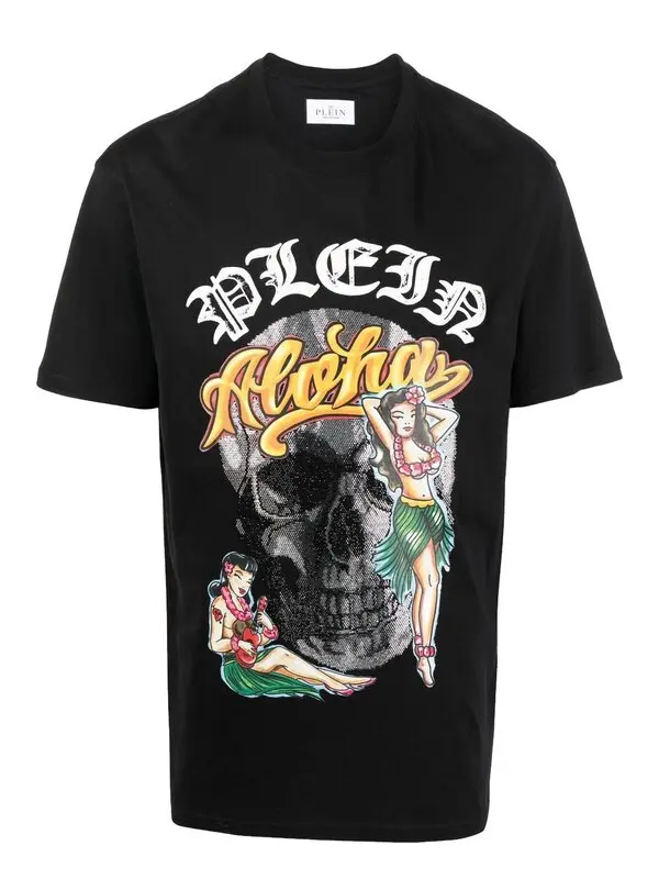 Philipp Plein Hawaii Short-sleeve T-shirt - Black