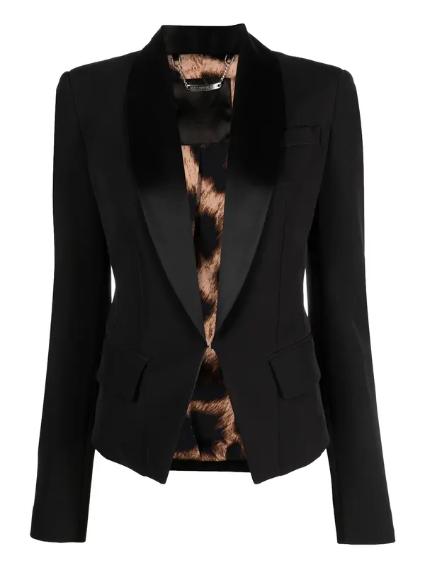 Philipp Plein Single-breasted Tailored Blazer - Black