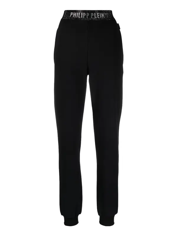 Philipp Plein Logo-waistband Track Pants - Black