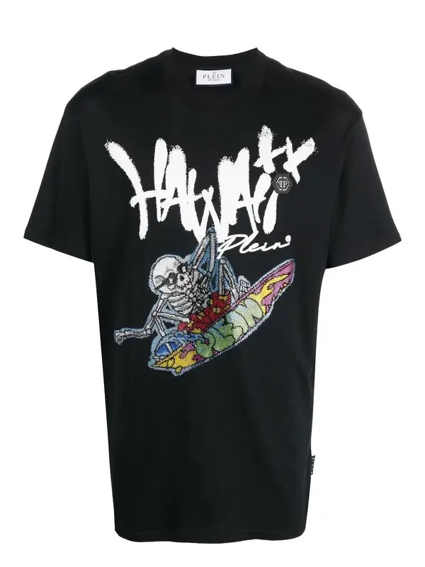 Philipp Plein Graphic-print Short-sleeved T-shirt - Black