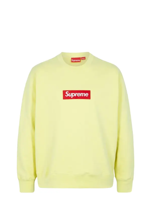 Supreme Box Logo Crewneck Sweatshirt - Yellow