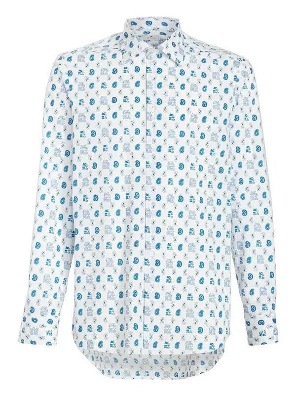 Etro Patterned Button-up Shirt - White