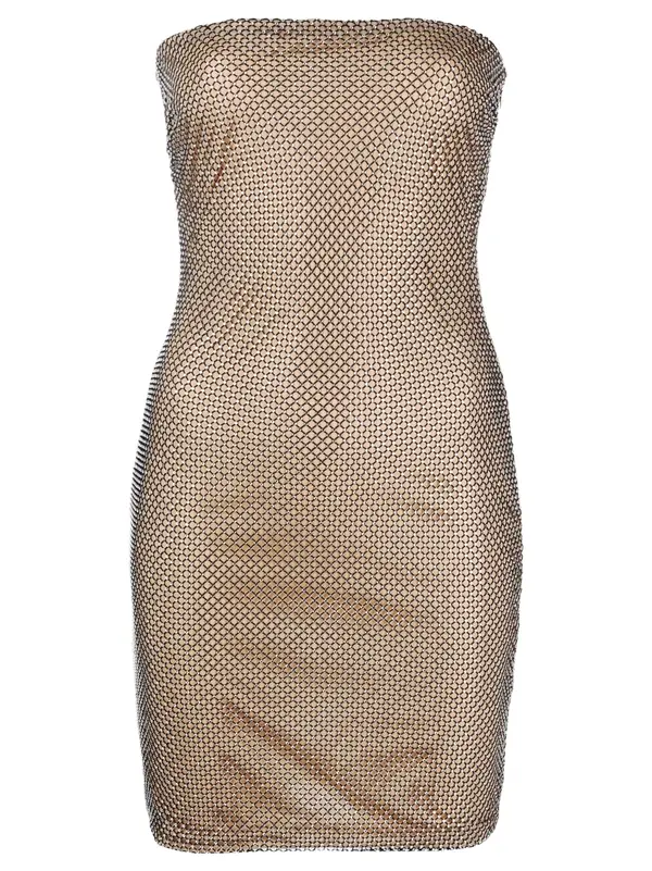 GENNY Strapless Mini Dress - Neutrals