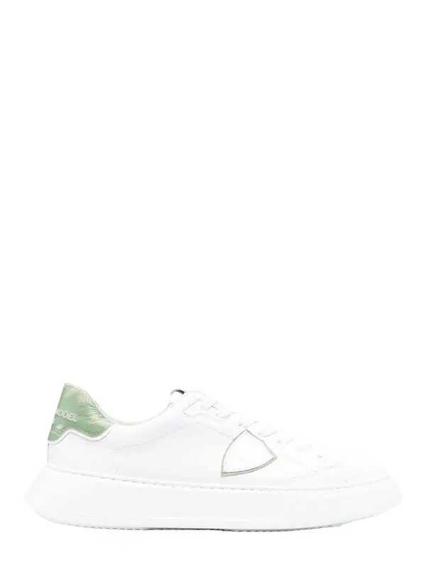 Philippe Model Logo-patch Low-top Sneakers - White