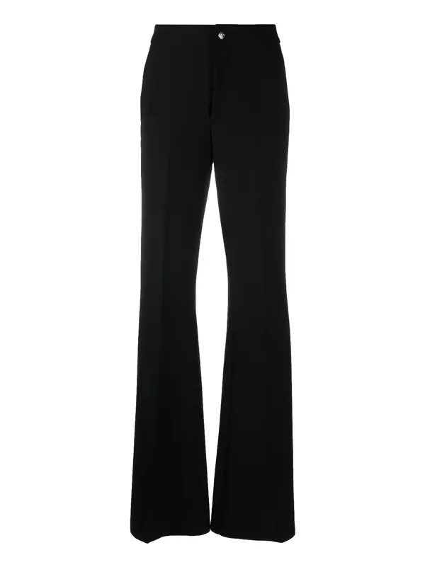 Philipp Plein Mid-rise Flared Trousers - Black