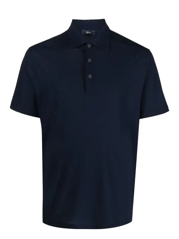Herno Cotton Polo Shirt - Blue