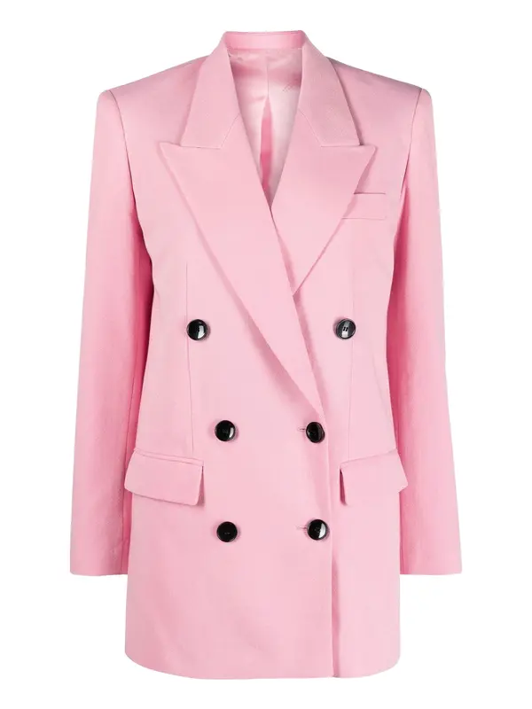 Isabel Marant Nevin Double-breasted Blazer - Pink