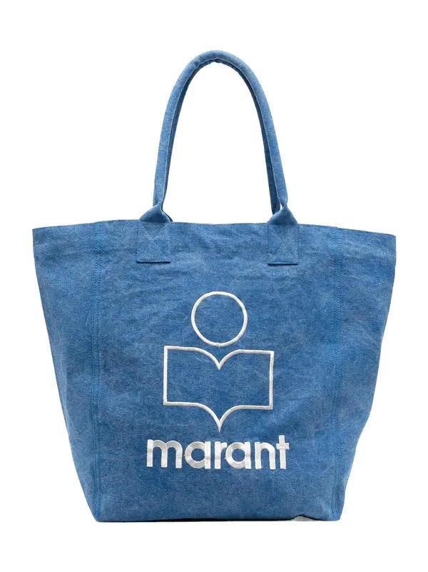 Isabel Marant Yenky Logo-embroidered Tote Bag - Blue