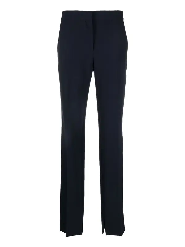 Stella McCartney Split-cuff Slim-cut Trousers - Blue