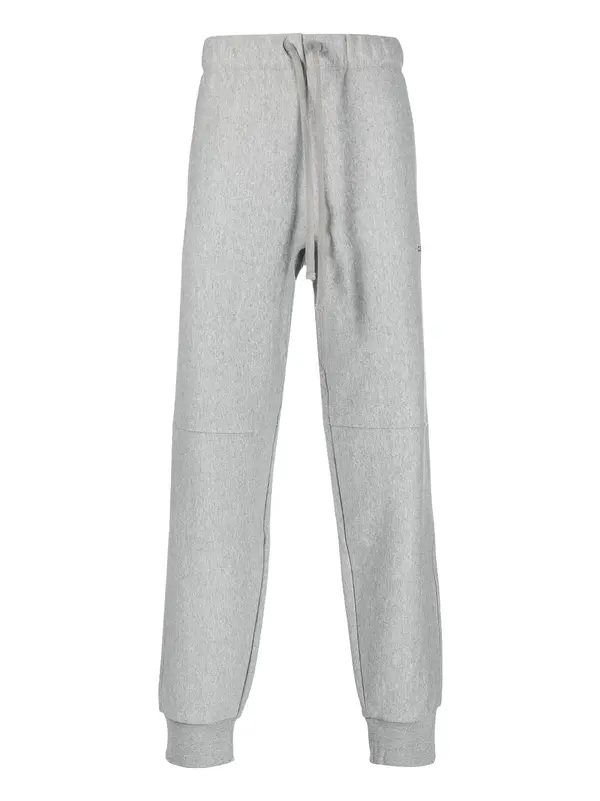 Carhartt Work In Progress Embroidered-logo Cotton Trackpants - Grey