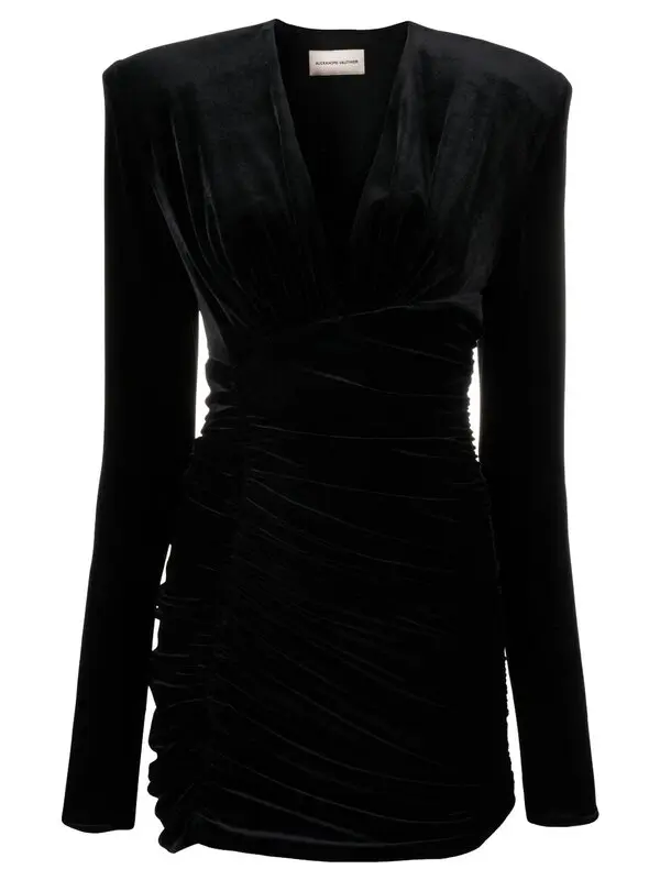 Alexandre Vauthier V-neck Dress - Black