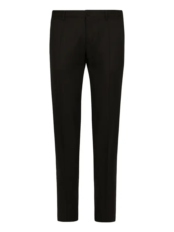 Dolce & Gabbana Stretch Wool Pants - Black