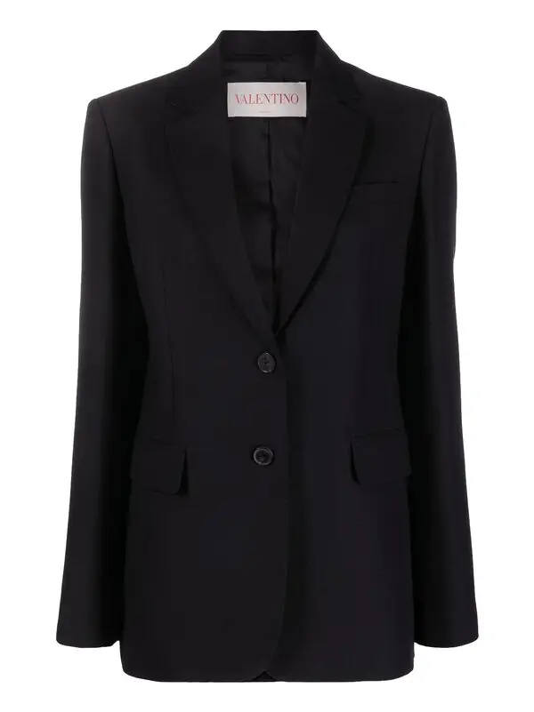 Valentino Garavani Tailored Single-breasted Blazer - Black