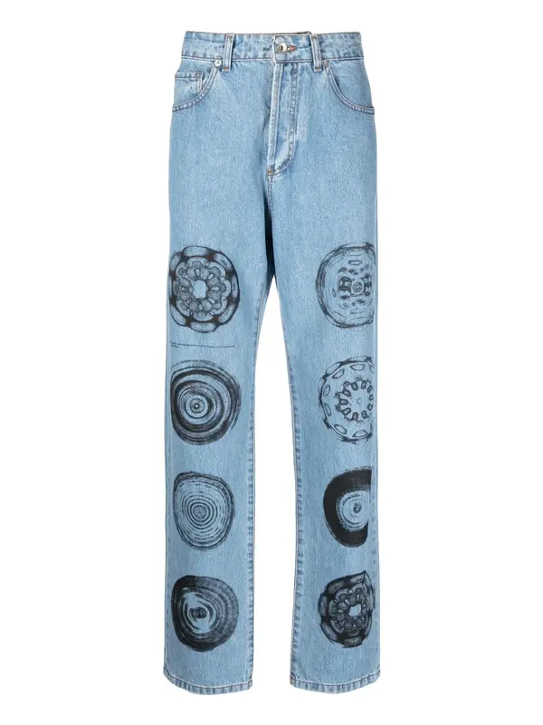 MSFTS Vibrations Straight-leg Jeans - Blue