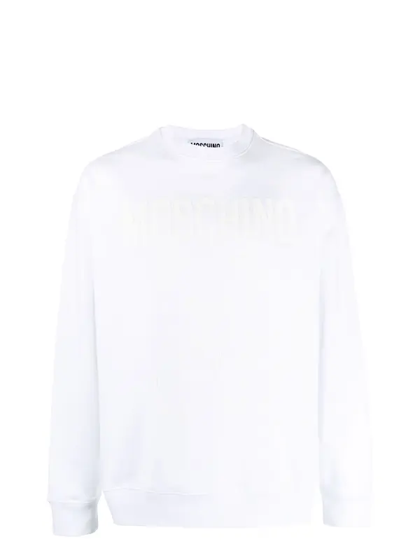 Moschino Logo-print Crewneck Sweatshirt - White