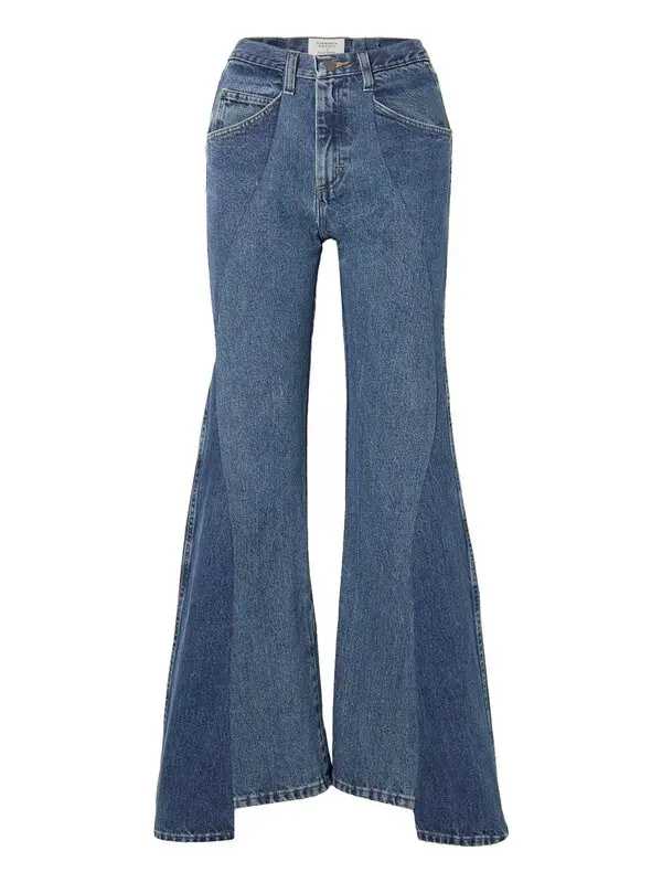 Gabriela Hearst X E. L.v. Denim Foster High-rise Flared Jeans - Blue