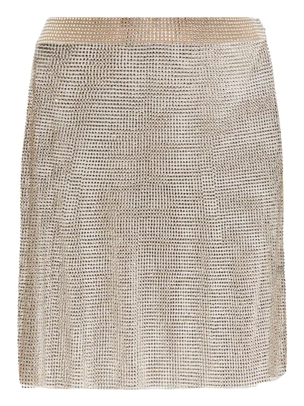 Giuseppe Di Morabito Crystal-embellished Mini Skirt - Silver