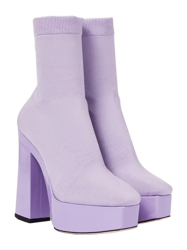 JIMMY CHOO Giome Ankle Boots - Purple