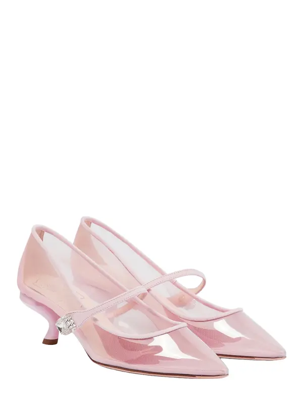 ROGER VIVIER Babies Virgule Pumps - Pink