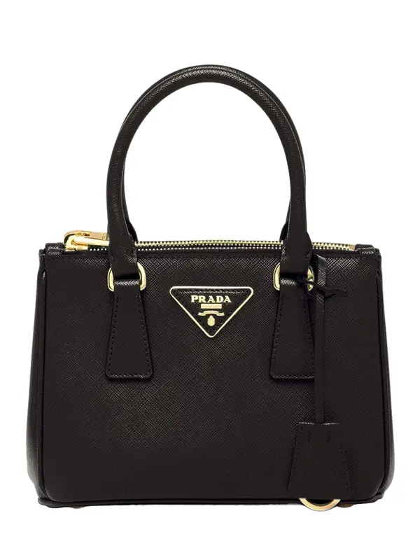 Prada Galleria Saffiano Leather Mini Bag - Black