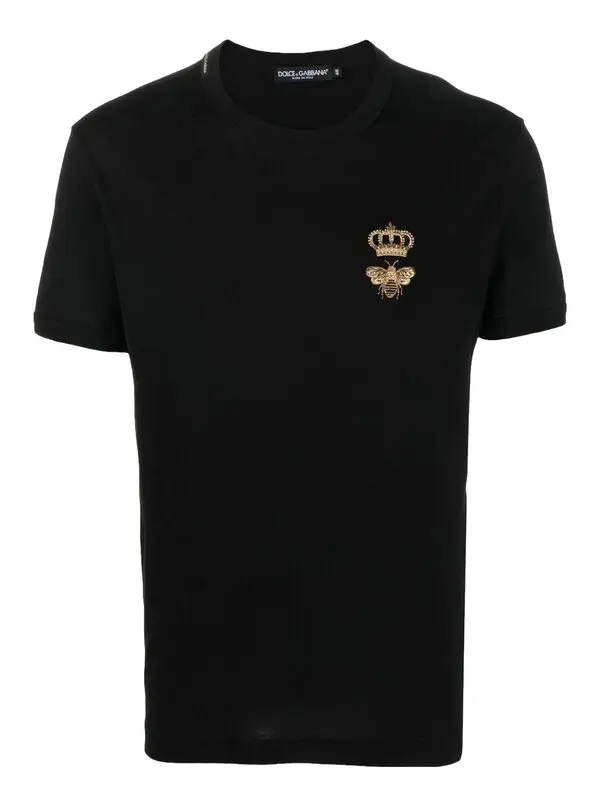 Dolce & Gabbana Motif-detail T-shirt - Black