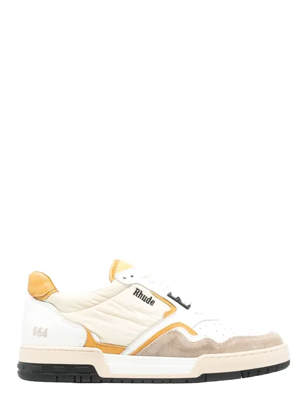 Rhude Racing Lace-up Sneakers - White