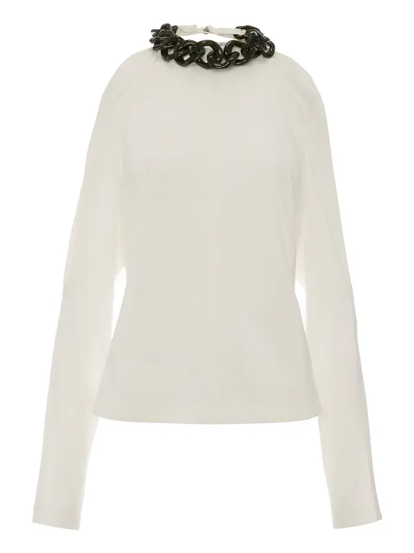 JW Anderson Chain-embellished Top - White