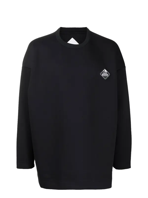 WHITE MOUNTAINEERING Patch-detail Crew-neck Sweatshirt - Black
