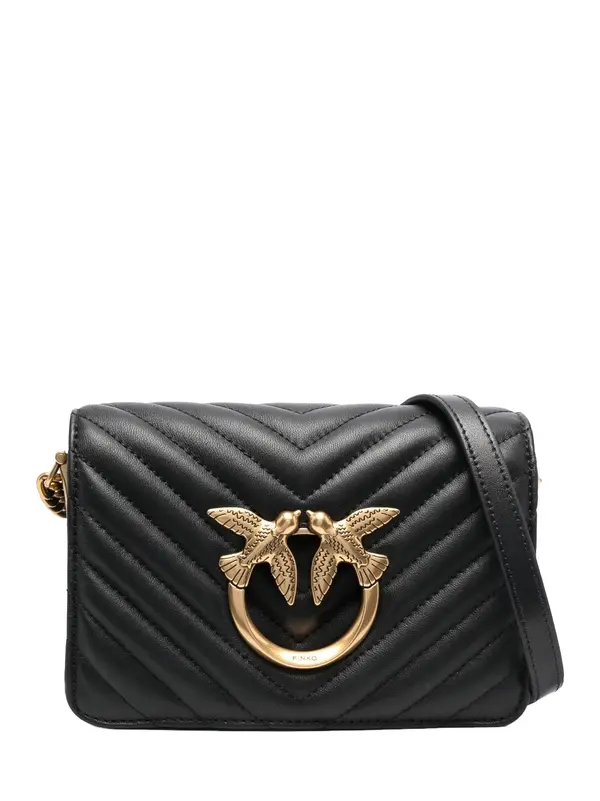 Pinko Mini Click Love Bag - Black