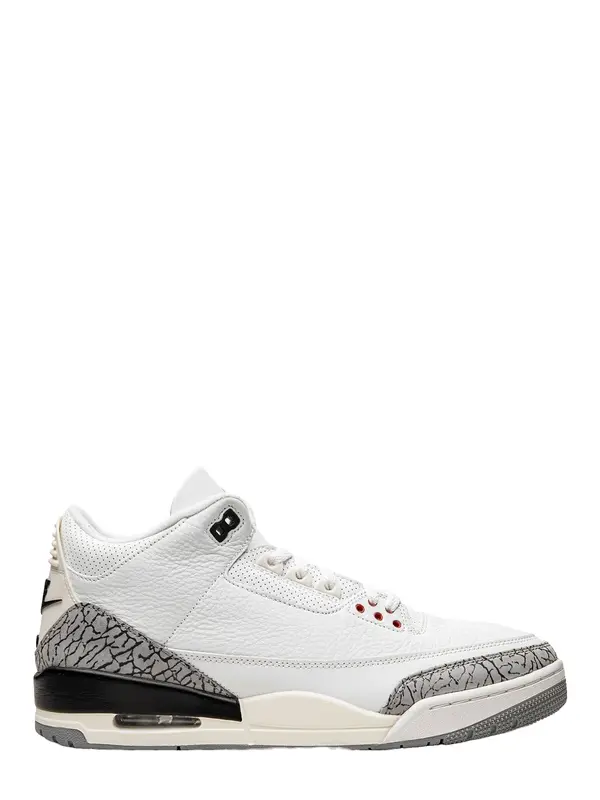 JORDAN Air 3 Cement Reimagined Sneakers - White
