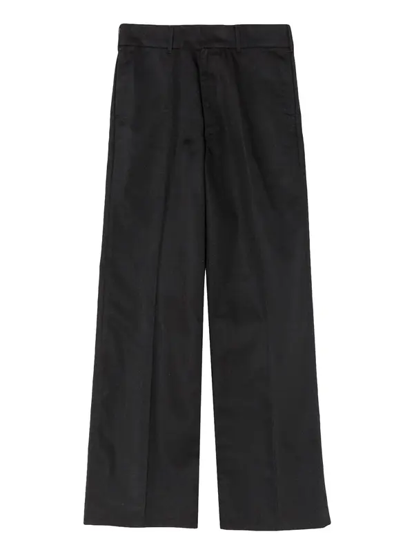 RE/DONE Wide Leg Low-rise Trousers - Black