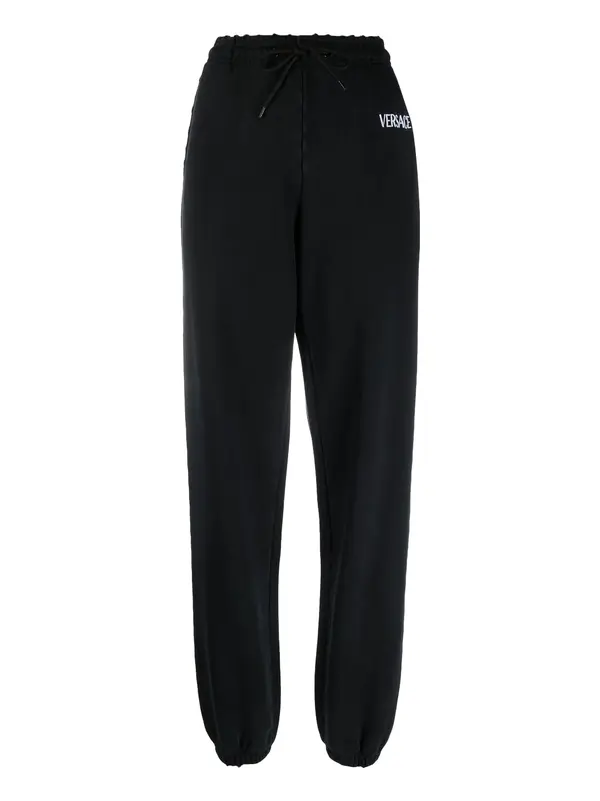 Versace Logo-print Track Pants - Black