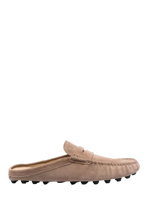 TOD'S Gommino Bubble Suede Mules - Neutrals