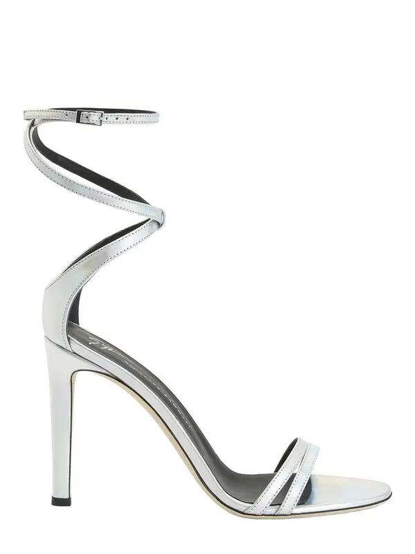 GIUSEPPE ZANOTTI Catia Strappy 105mm Sandals - Silver