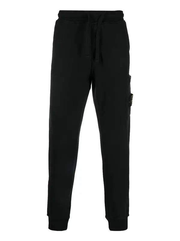 Stone Island Compass-patch Track Pants - Black