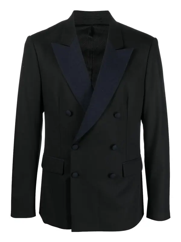 Karl Lagerfeld Double-breasted Blazer - Black