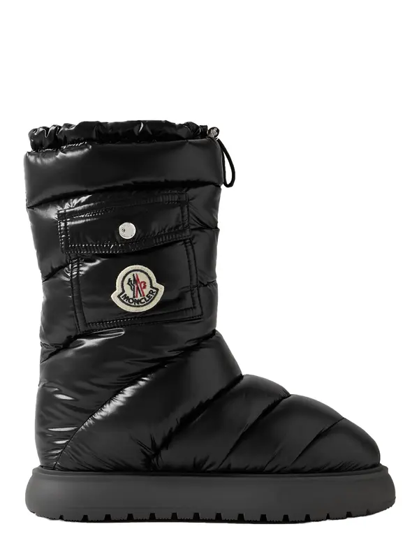 Moncler Gaia Quilted Boots - Black