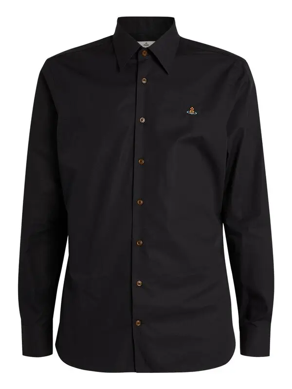 VIVIENNE WESTWOOD Long-sleeved Orb Shirt - Black