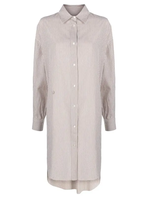 MARANT ETOILE Seen Shirt Dress - Neutrals