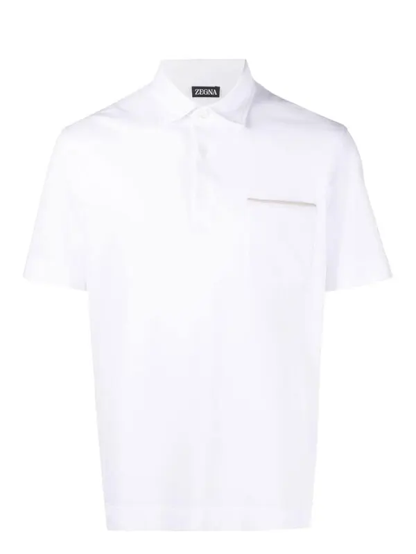 Zegna Short-sleeve Polo Shirt - White
