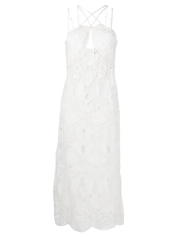 Cult Gaia Everly Lace Ankle-length Dress - White