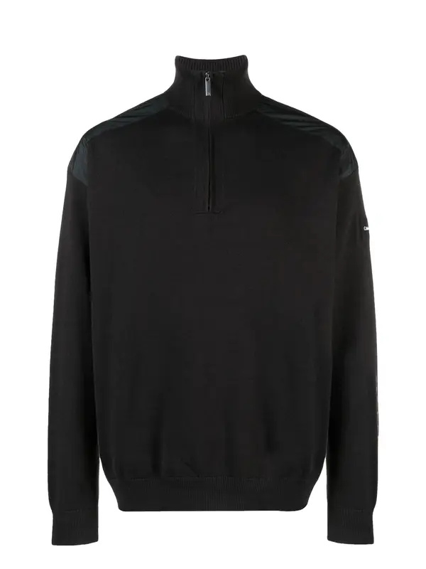 Calvin Klein Quarter-zip Jumper - Black