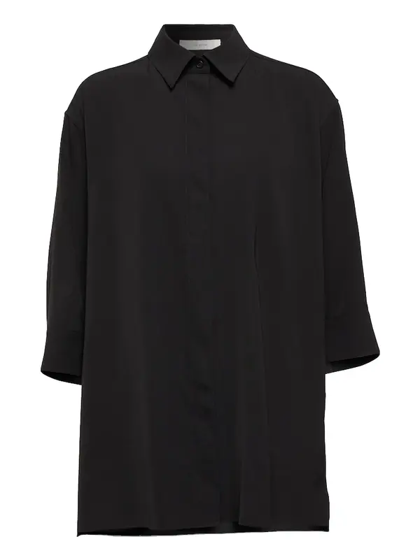 THE ROW Elada Wool-blend Shirt - Black