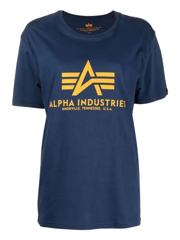 Alpha Industries Logo-print Detail T-shirt - Blue