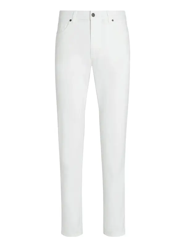 Zegna Roccia Slim-fit Jeans - White