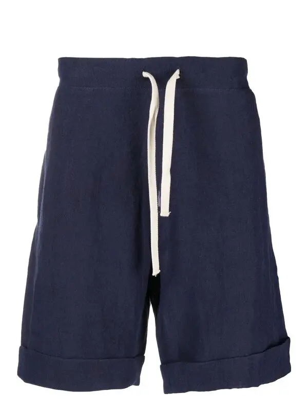 Marané Lightweight Linen Shorts - Blue