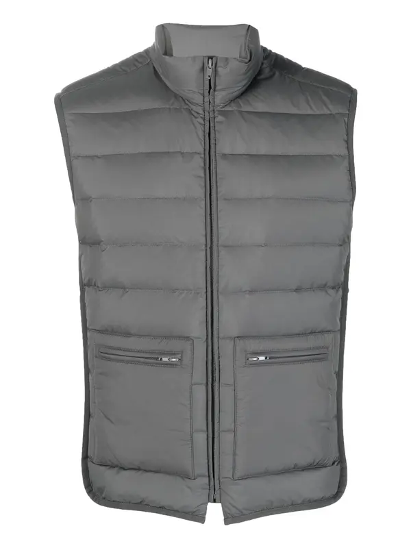 Thom Browne Down-feather Padded Gilet - Grey