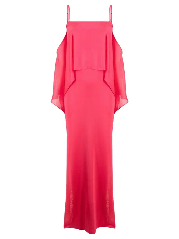 TOM FORD Off-shoulder Ruffle-detail Dress - Pink
